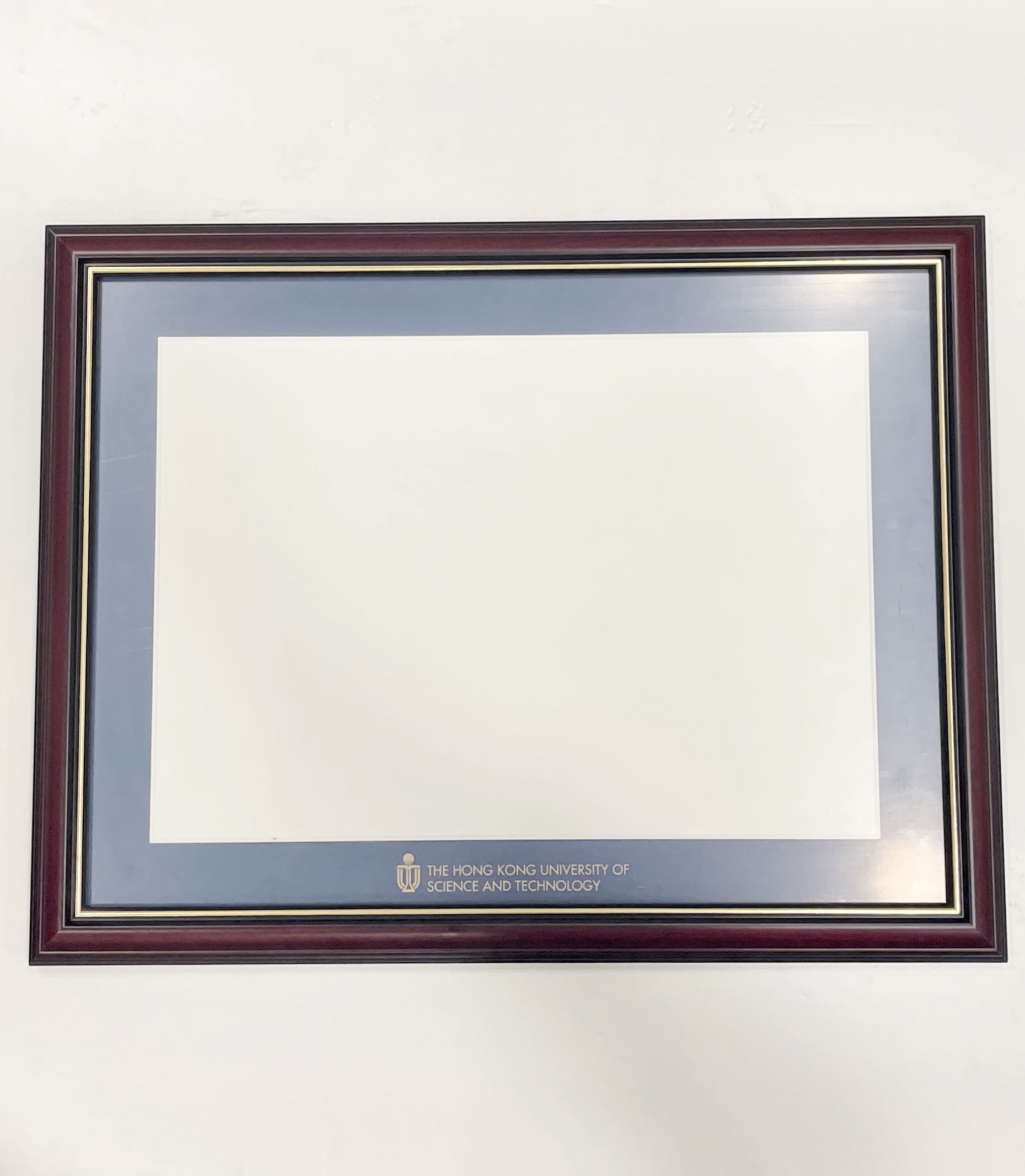 HKUST Glass Diploma Wooden Frame