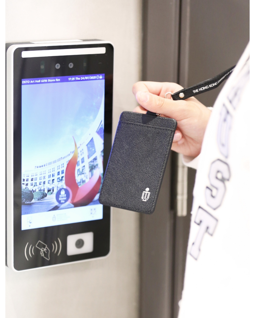 HKUST Leather Badge Holder